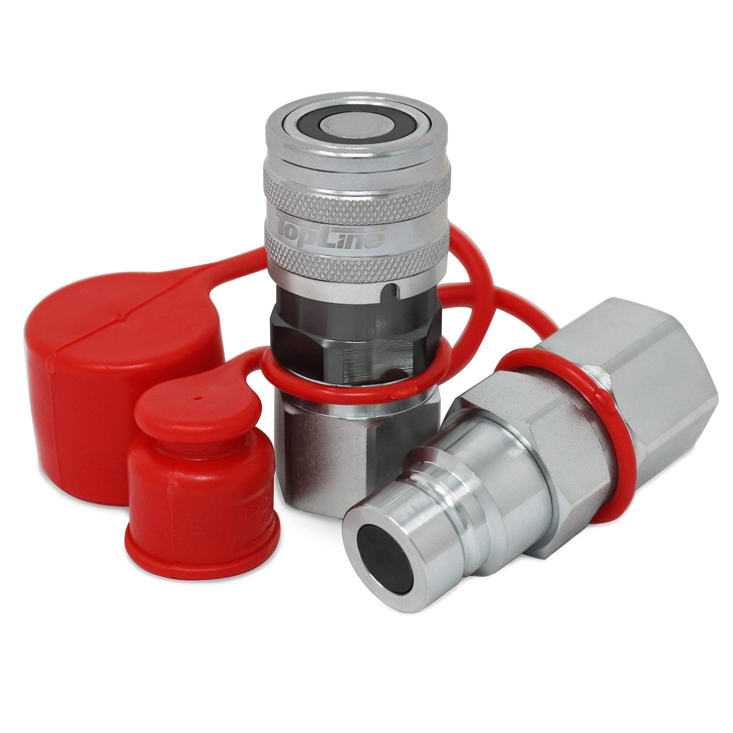 3/4" SAE Thread 1/2" body Flat Face Quick Connect Coupler Set for Bobc ...