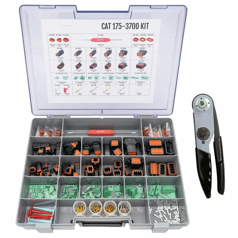 Electrical Connector Kit 175-3700 With 1U-5804 Crimp Tool for Caterpil ...