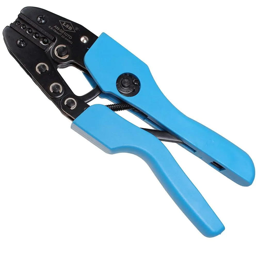 Ratcheting Crimper Tool for Non-insulated Terminals Cable Lugs Crimpin ...